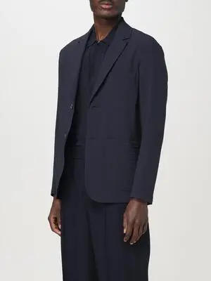 Emporio Armani Textured Blazer - Navy