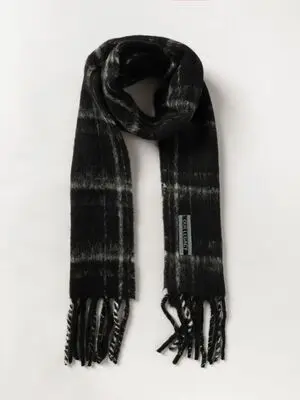 Our Legacy Estate Check Fringed Scarf In An Alpaca And Wool Blend