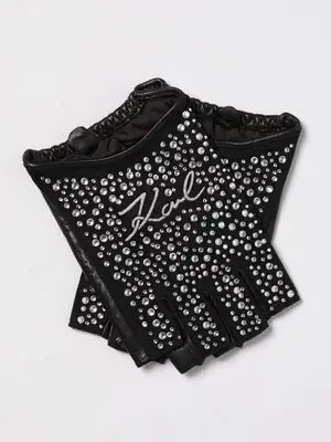 Karl Lagerfeld Fingerless Gloves - Black