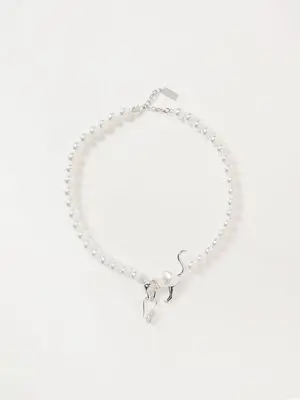 Marc Jacobs Pearl Necklace - Silver