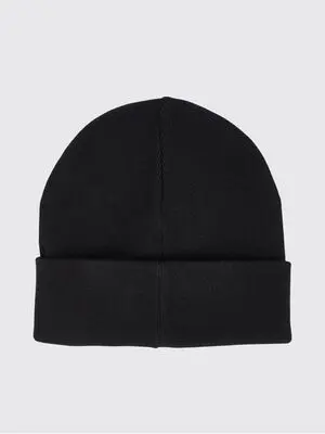 Barbour Wool Beanie Hat With Cuff And Logo Patch