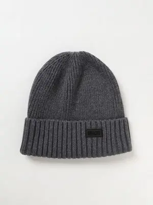 Barbour Barbour Ribbed Knit Beanie Grey