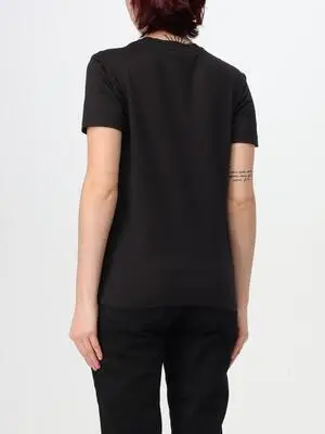 Just Cavalli T-shirt With Gold Logo - Black
