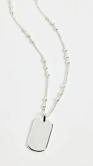 Gorjana Griffin Dog Tag Pendant Necklace