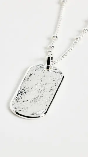 Gorjana Griffin Dog Tag Pendant Necklace