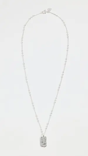 Gorjana Griffin Dog Tag Pendant Necklace