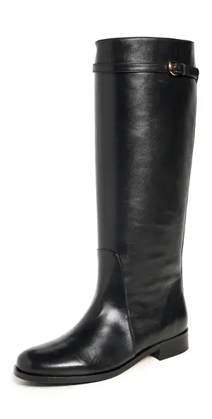 Staud Harlow Riding Boots - Black