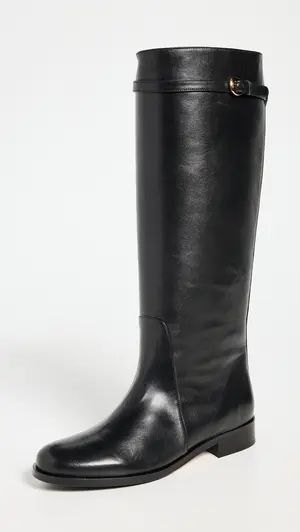 Staud Harlow Riding Boots - Black