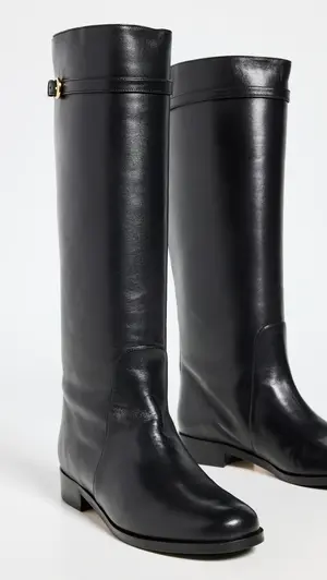 Staud Harlow Riding Boots - Black