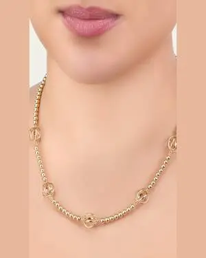L. KLEIN Prisma 18k Yellow Ball Chain Necklace