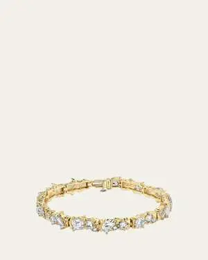 VRAI 14k 12.30tcw Lab Grown Diamond Unity Bracelet - Gold