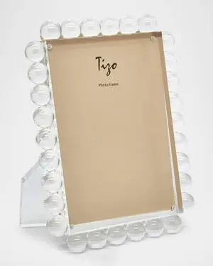 TIZO Lucite Bubbles Frame, 4" X 6" Clear