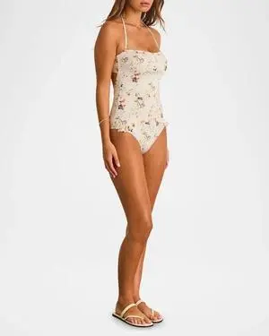 AQUA BLU AUSTRALIA Bridget Bandeau One-piece Swimsuit - Multi
