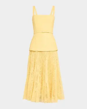 orange creek white lace dress White French Cut Lace Bronze Dress