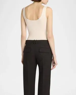 THE ROW Mandie Sleeveless Bodysuit - Ivory