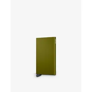 SECRID Cardprotector Logo-print Metal Cardholder Kelp