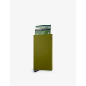 SECRID Cardprotector Logo-print Metal Cardholder - Kelp
