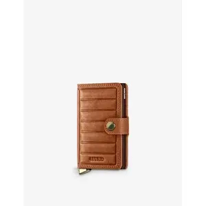 SECRID Miniwallet Embossed-leather Wallet Cognac