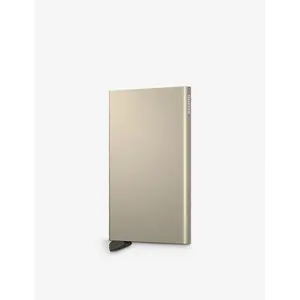 SECRID Cardprotector Logo-print Metal Cardholder - Cashmere