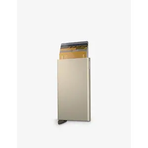 SECRID Cardprotector Logo-print Metal Cardholder - Cashmere