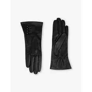 DENTS Natalie Leather Gloves - Black
