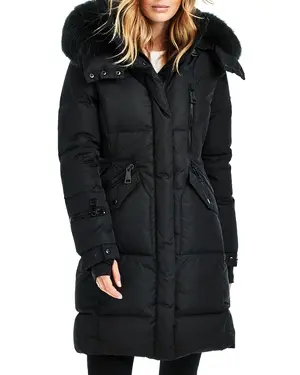 Sam. Highway Puffer Coat - Black