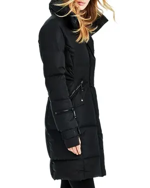 Sam. Highway Puffer Coat - Black