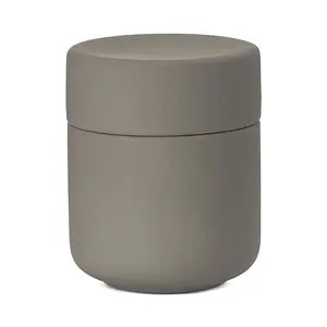 ZONE DENMARK Jar With Lid - Taupe