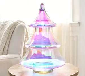 FIERCE HOME 16' Oversized Iridescent Glass Tree Cloche - One-color