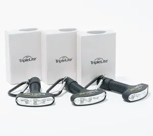 TRIPLELITE Set Of 3 50-lumen Flashlights On Key Chains - One-color