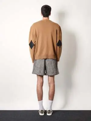 Bottega Veneta Cashmere Cardigan With Intrecciato Motif Leather Details