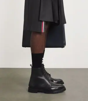 Thom Browne Leather Commando Boots