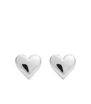 Federica Tosi Love Heart Earrings - Silver
