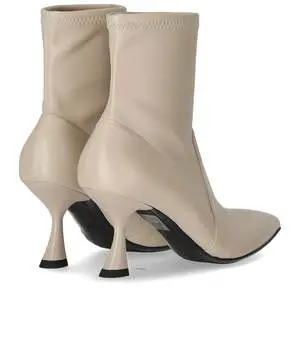 SERGIO LEVANTESI Junny Heeled Ankle Boots - White