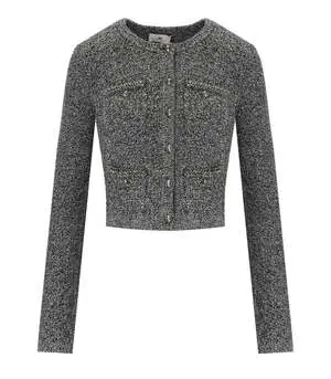 Elisabetta Franchi Salepepe Bouclé Cardigan