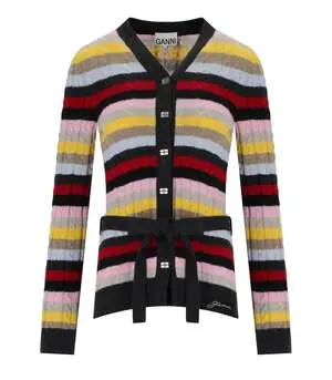 Ganni Striped Cardigans For Women