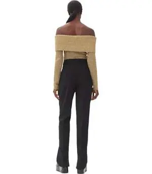 GANNI Twill Trousers With Pockets