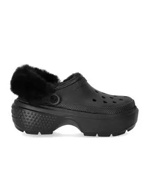 CROCS Lined Stomp Clog - Black