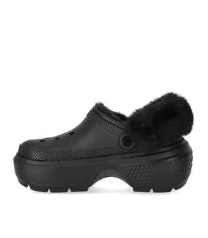 CROCS Lined Stomp Clog - Black
