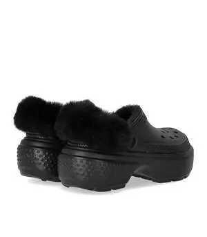 CROCS Lined Stomp Clog - Black