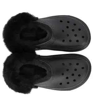 CROCS Lined Stomp Clog - Black