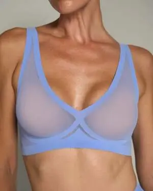EBY Mesh Bralette, Seamless - Jacaranda