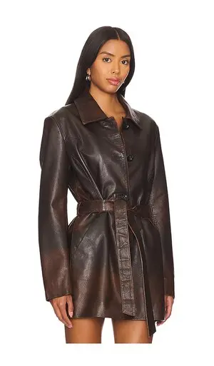LAMARQUE Marlowe Leather Coat