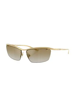 Dolce & Gabbana Metallic Rectangular Sunglasses