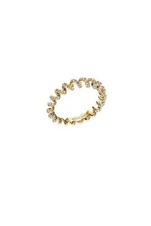 BOOCHIER Slinkee Mini Diamond Ring - Yellow Gold