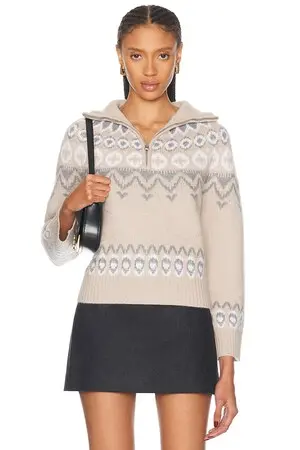 Simkhai Eliah Half Zip Pullover Sweater