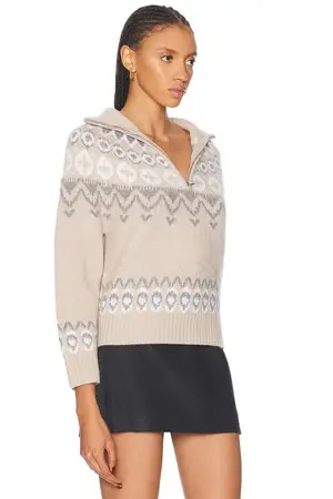 Simkhai Eliah Half Zip Pullover Sweater