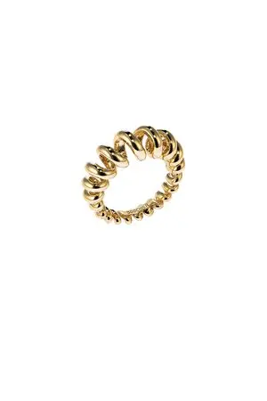 BOOCHIER Jumbo Slinkee Ring In Metallic Gold