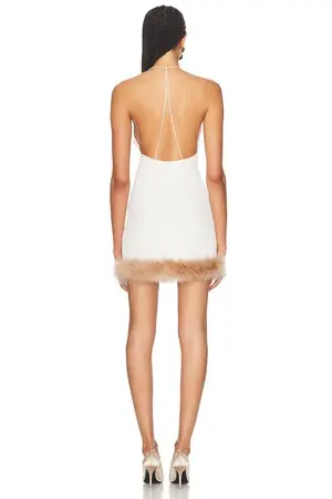 Coperni Boa Jersey Mini Dress - White