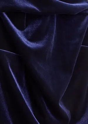Talbot Runhof Gathered Velvet Gown